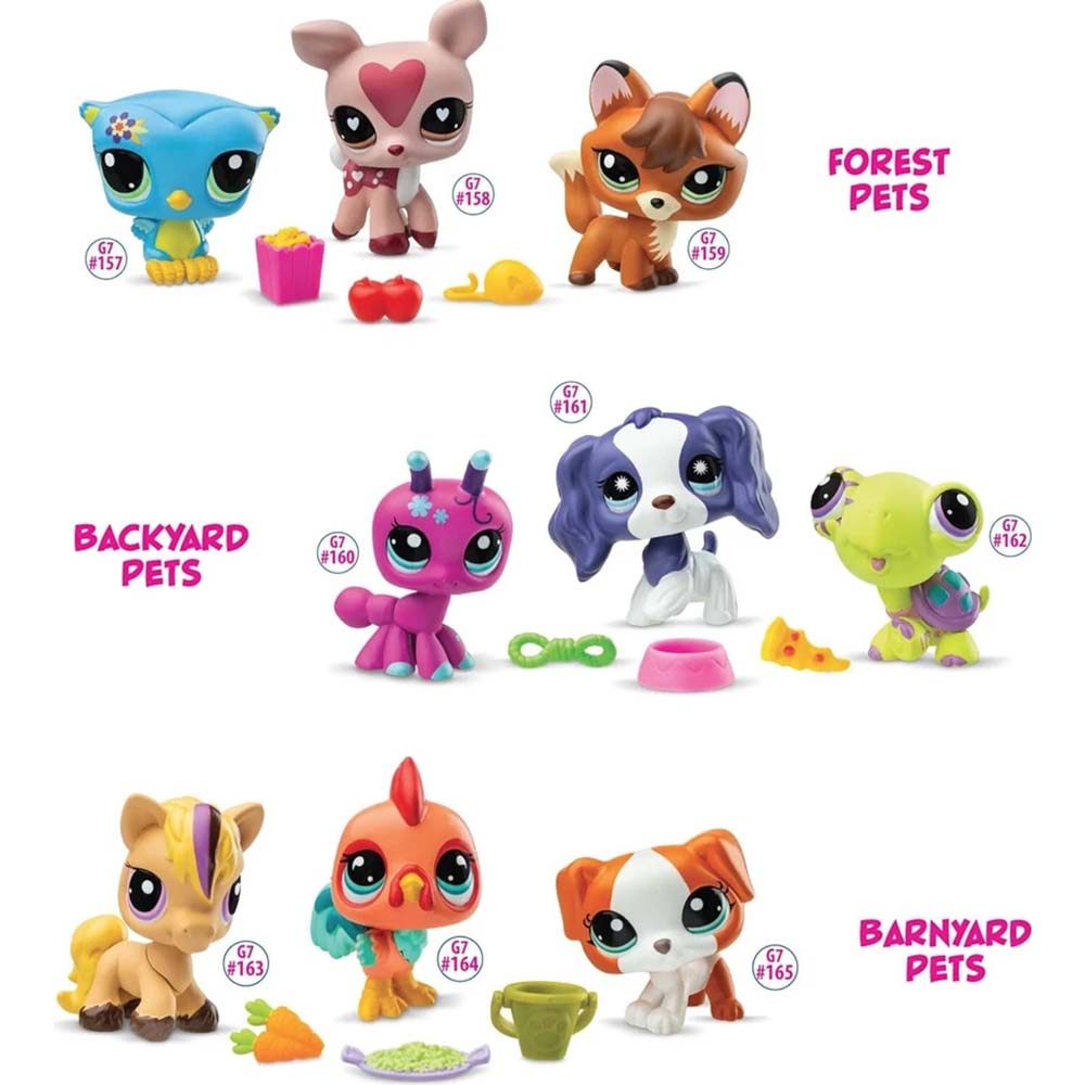 Littlest Pet Shop Series 4 Pet Trio Tube Barnyard Pets 32081 ...