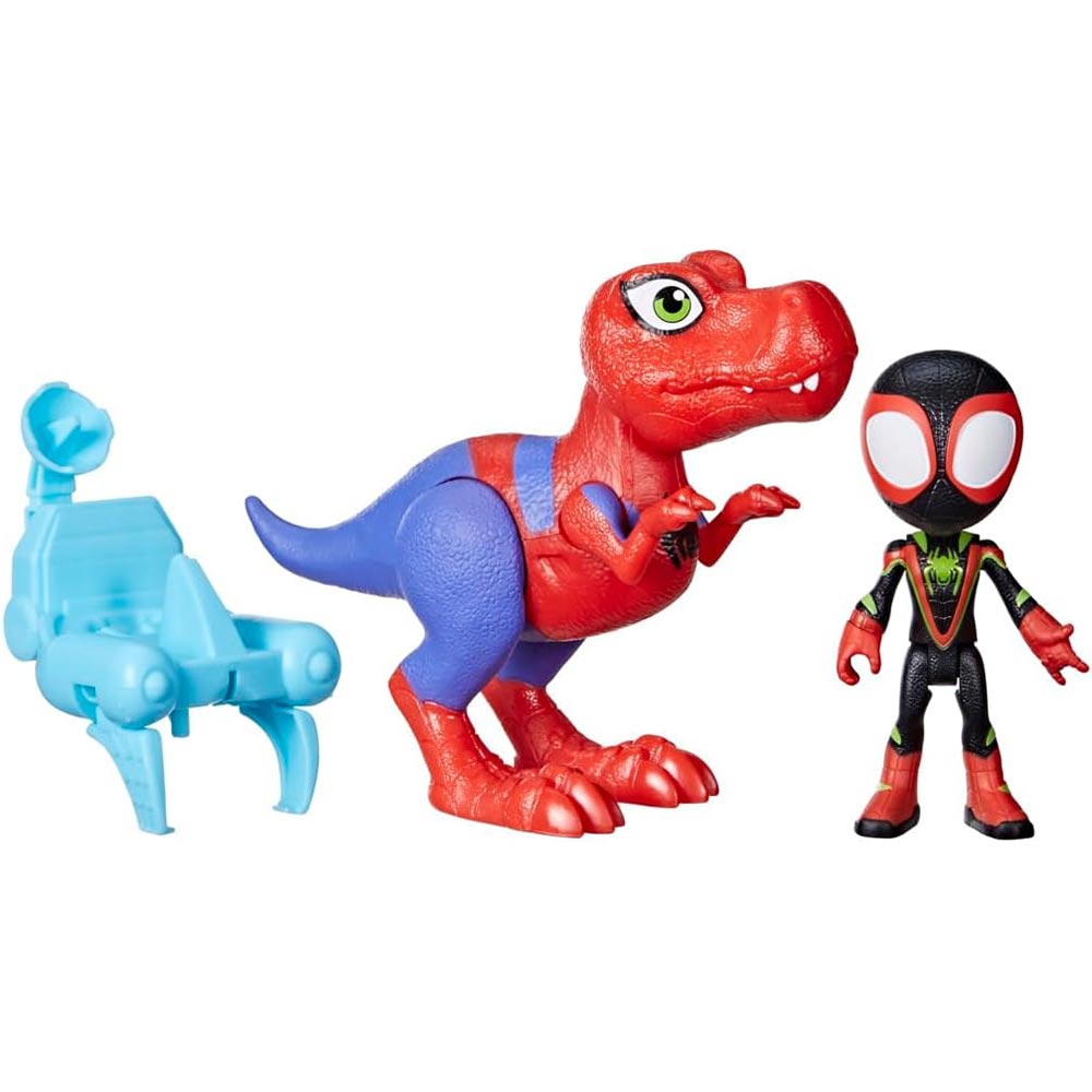 Marvel Spidey and His Amazing Friends Dino-Webs Spidey-Rex & Miles “Sp ...
