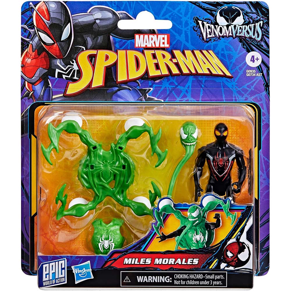 Miles Morales Venomized – Figura Articulada 10 cm (Marvel VenomVersus ...