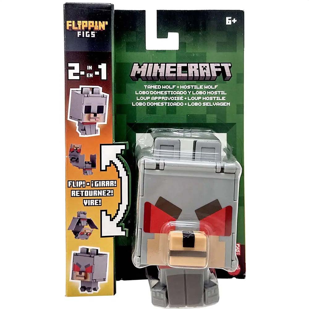 Minecraft Flippin' Figs de 3.75" Lobo HTL43 – Juguetibici eCommerce