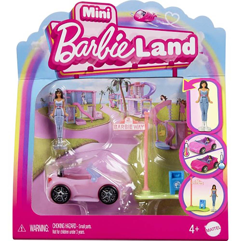 Barbie Mini Barbieland Muñeca y Corvette HYF38 – Juguetibici eCommerce