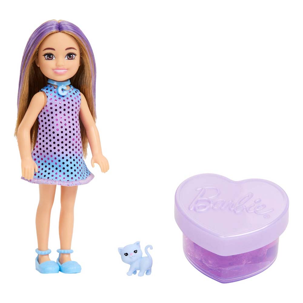 Barbie Party Unboxed Muñeca Chelsea Fiesta Glamour Sorpresa JHC74 ...