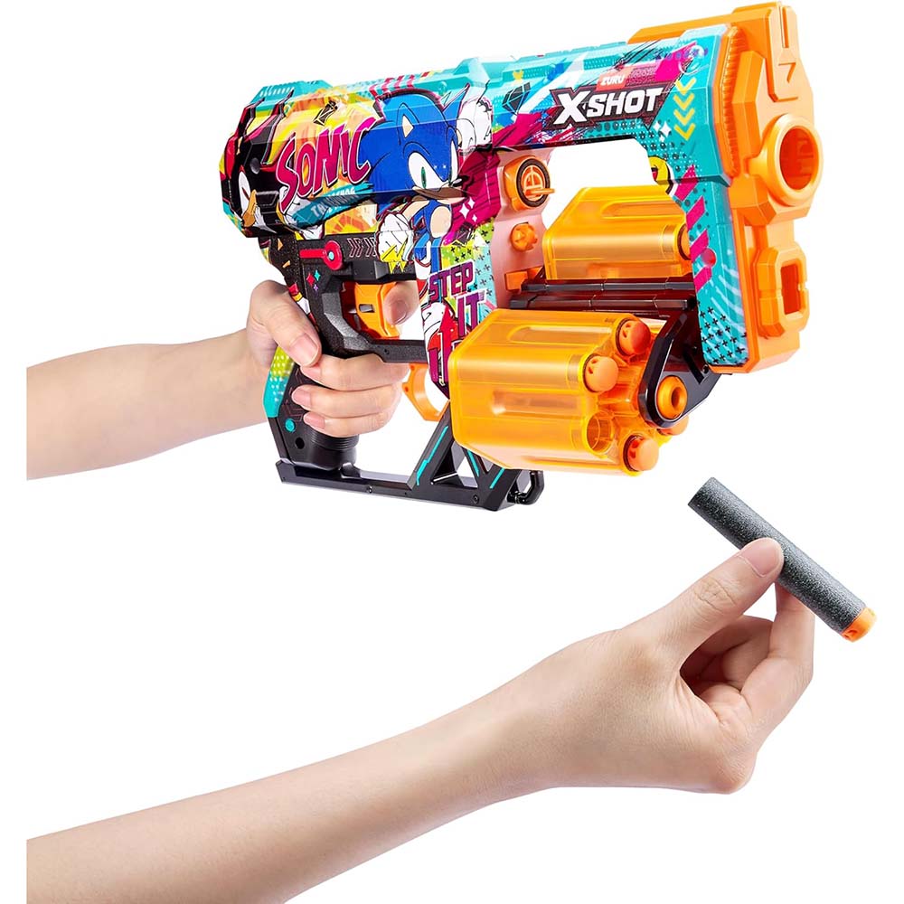 Zuru X-Shot XSHOT Skins Dread Foam Blaster Sonic HYPER SPIKE 36583 ...